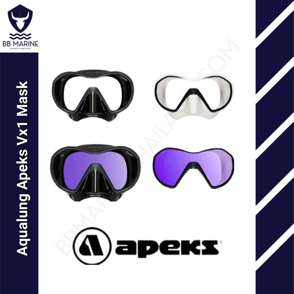 BBMarine หน้ากากดำน้ำ Aqualung Apeks VX1 Mask รุ่น Aqualung-Apeks-VX1-Mask - BB Marine Boating ...